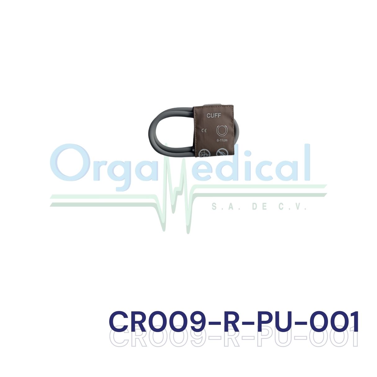BRAZALETE REUSABLE NEONATAL 1 TUBO SIN CONECTOR (6 A 11CM) - Orgamedical