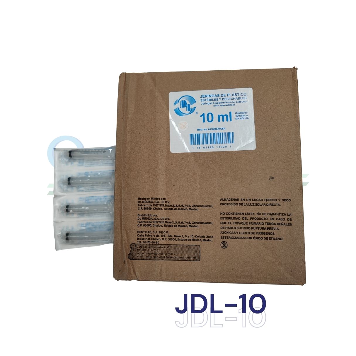 JERINGA ESTERIL DL 10ML CAJA C/100PZ - Orgamedical
